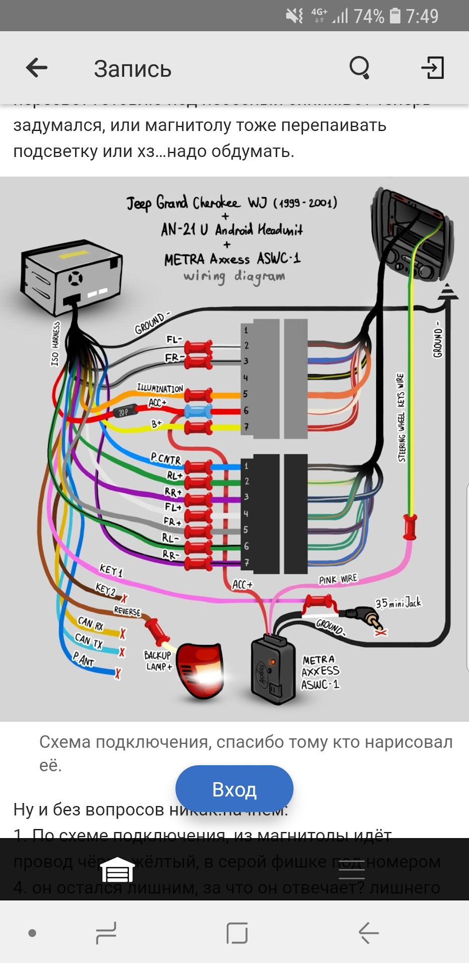 Скриншоты с разных сайтов — Jeep Grand Cherokee (WJ), 4,7 л, 2002 года ...