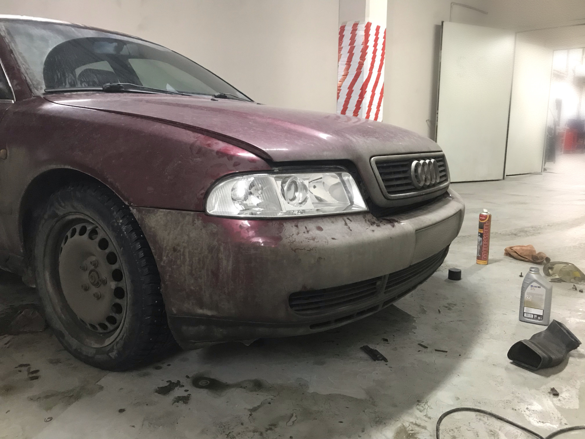 Установка фар рейсталинг — Audi A4 (B5), 2,4 л, 1998 года | тюнинг | DRIVE2
