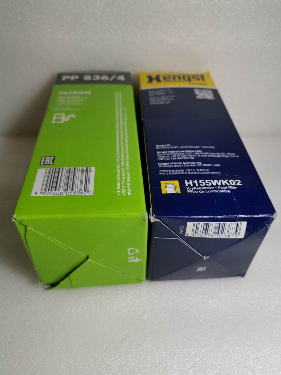 Сравнение фильтра FILTRON с HENGST — Volkswagen Polo Sedan, 1,6 л, 2018 ...