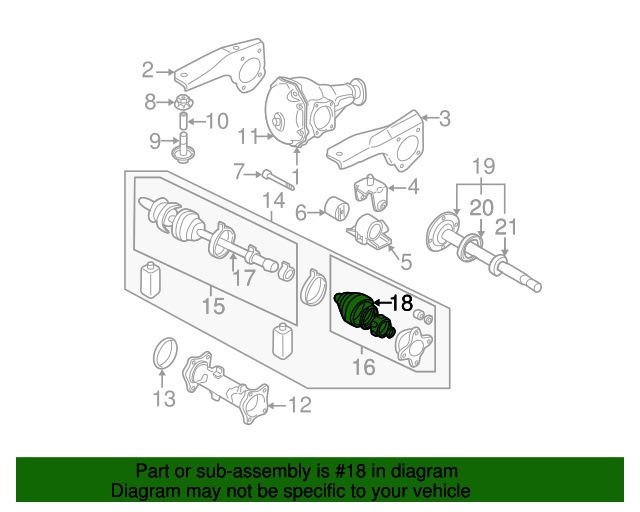 MR331256 Пыльник ШРУС внутренний OEM Mitsubishi | Запчасти на DRIVE2