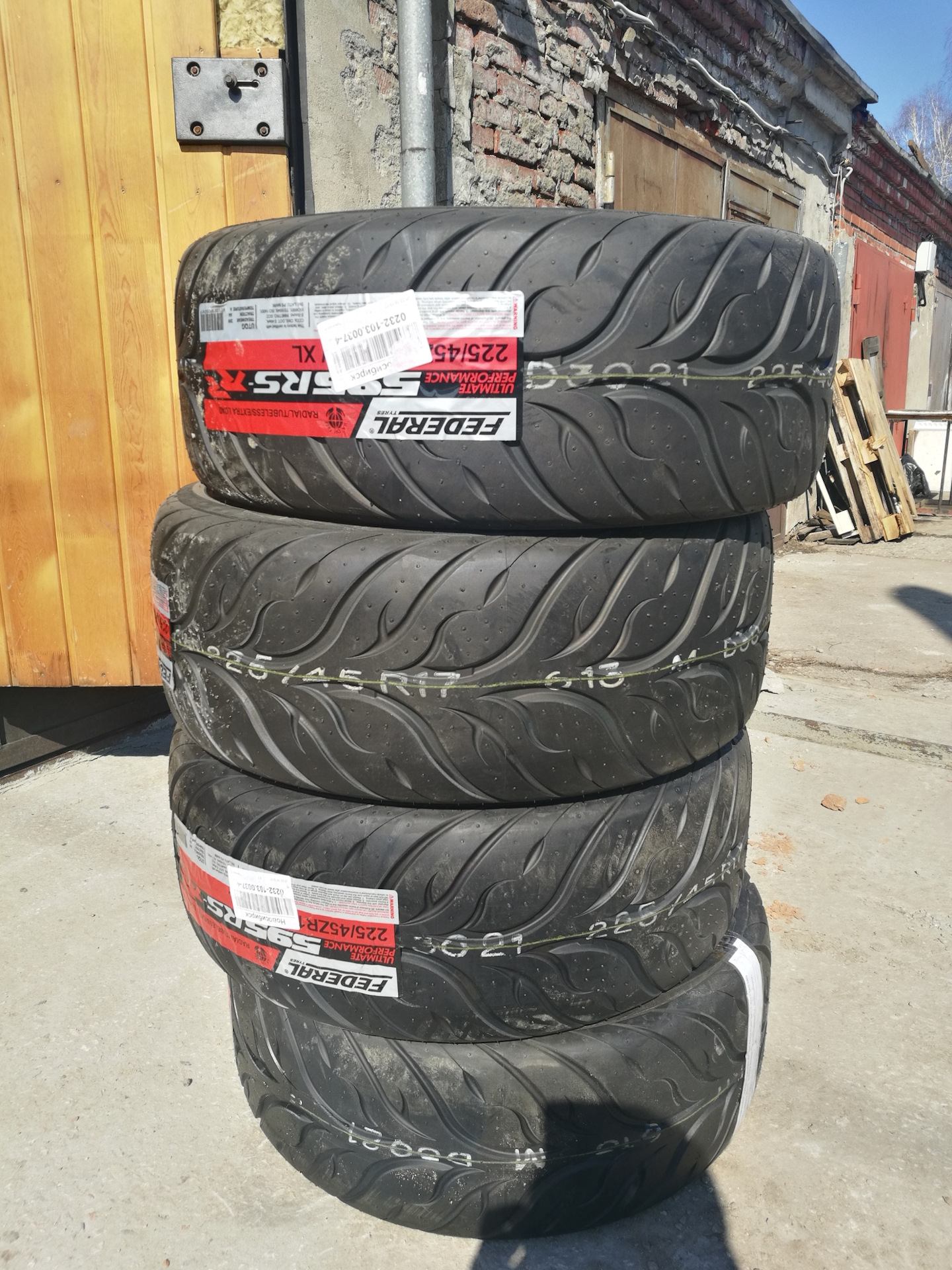 Диски LS FLOW FORMING RC07 с резиной Federal RS-RR R17 на обмен — Honda Accord Euro R (CL7), 2 л ...