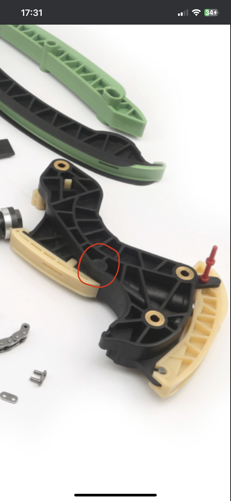 Замена натяжителя цепи маслонасоса — Mercedes-Benz C-Class (W204), 1,8 ...