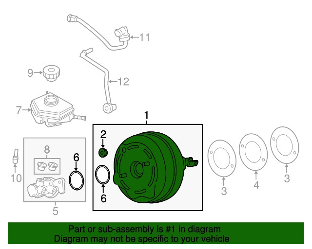 34336851098 Усилитель тормозов BMW | Запчасти на DRIVE2