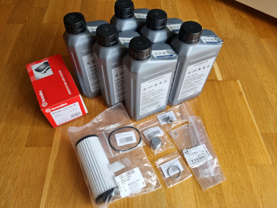 13. обслужил ч.5 (dsg, задние колодки) — Volkswagen Tiguan (2G), 2 л ...