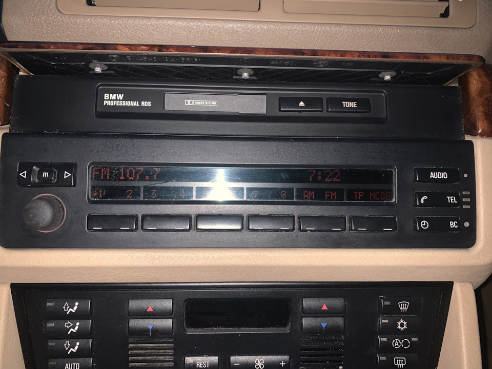 Автомагнитола BMW professional rds E39 1998 — BMW 5 series (E39), 2,8 л ...
