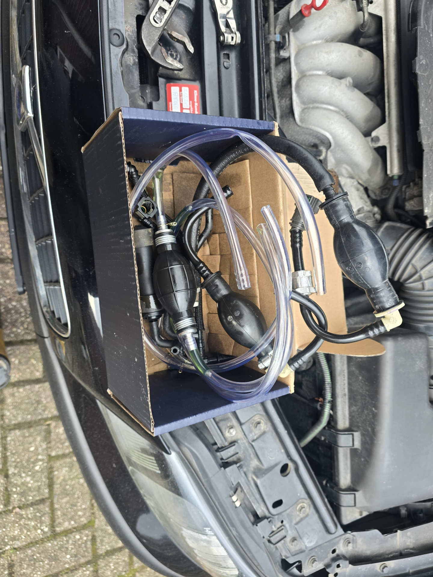 Замена бочка ГУР, Ошибка P0171 — Volvo S60 (1G), 2,4 л, 2001 года ...