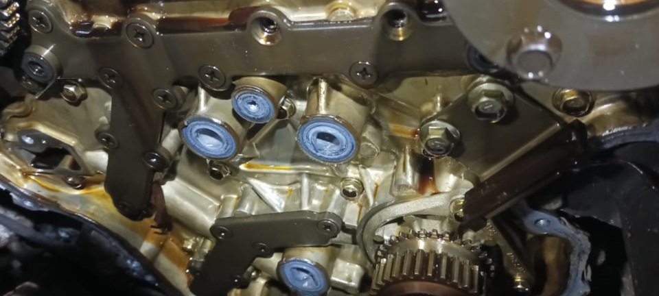 Замена прокладок масляных каналов. — Nissan Murano II, 3,5 л, 2011 года ...