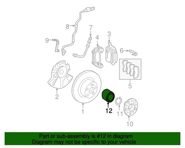 A0029802002 Комплект подшипника ступицы колеса Mercedes | Запчасти на ...