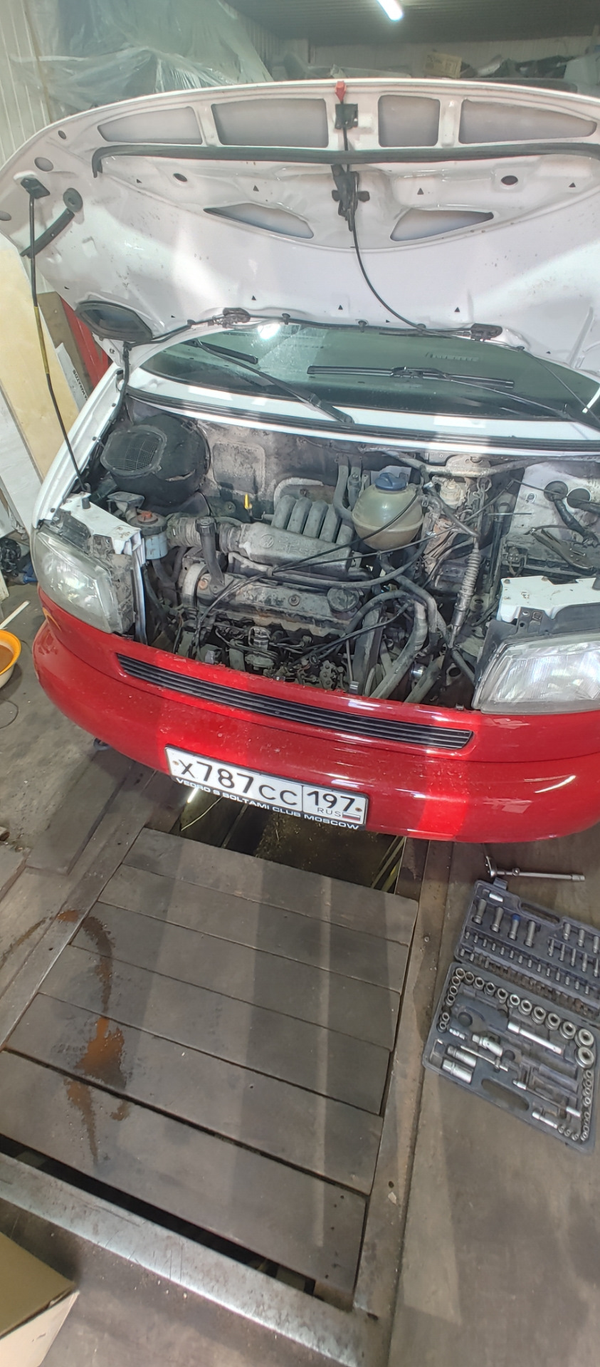 Радиатор покинул чат! — Volkswagen Transporter T4, 2,4 л, 1991 года ...