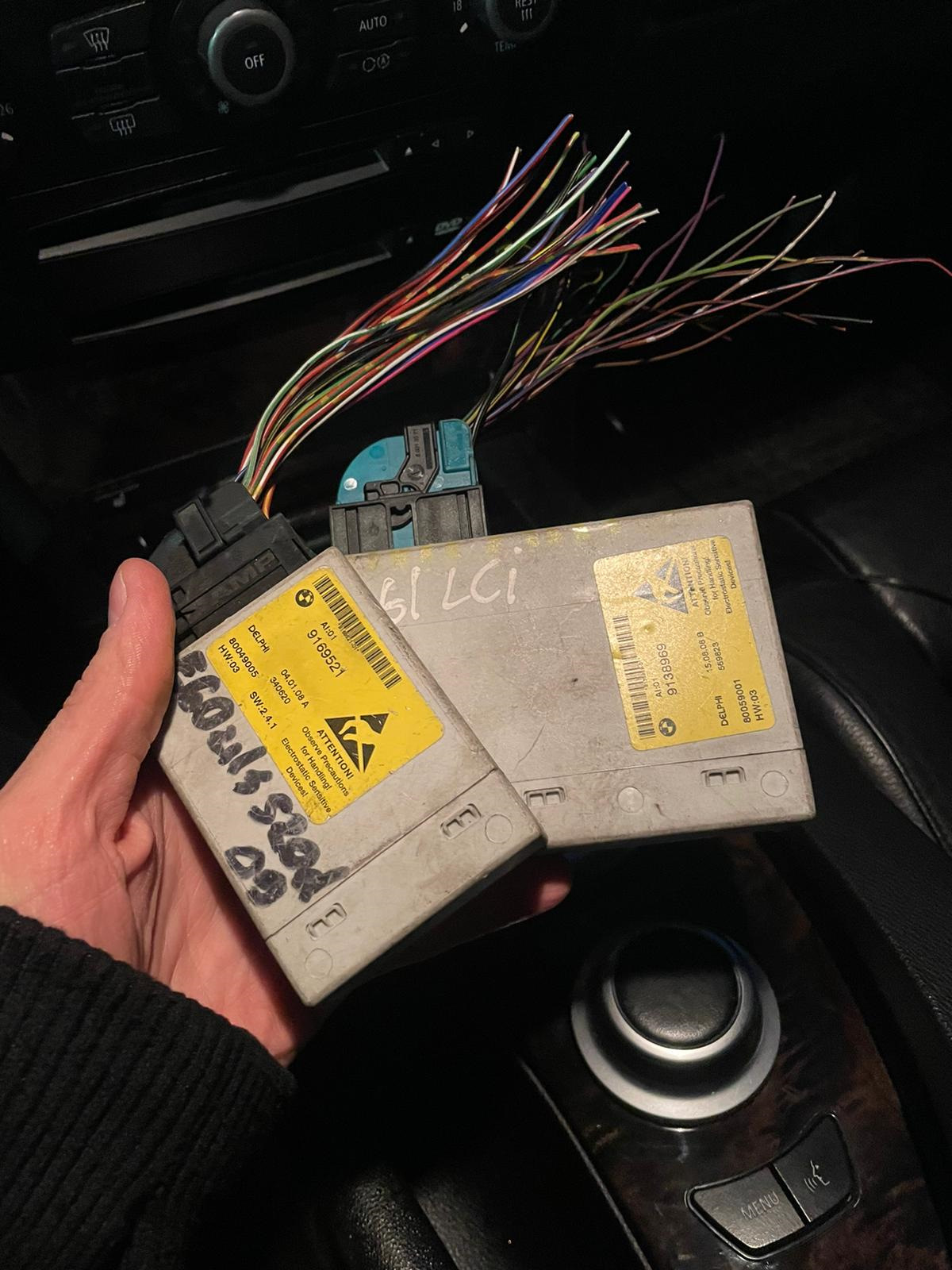 Установка рестайл консоли SZM на 2004 дорестайл — BMW 5 series (E60), 3 ...