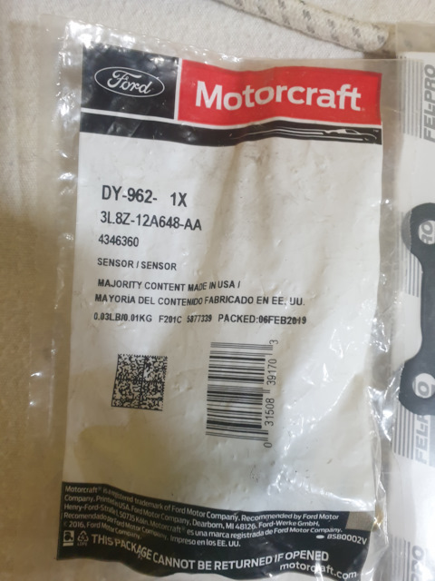 DY962 Датчик температуры охлаждающей жидкости Ford | Запчасти на DRIVE2