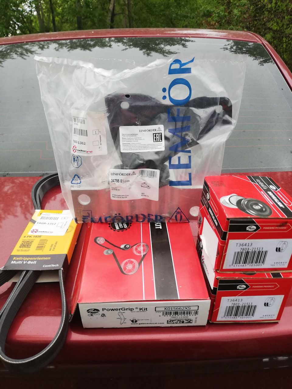 Подготовка к то грм — Renault Logan (1G), 1,6 л, 2011 года | расходники ...