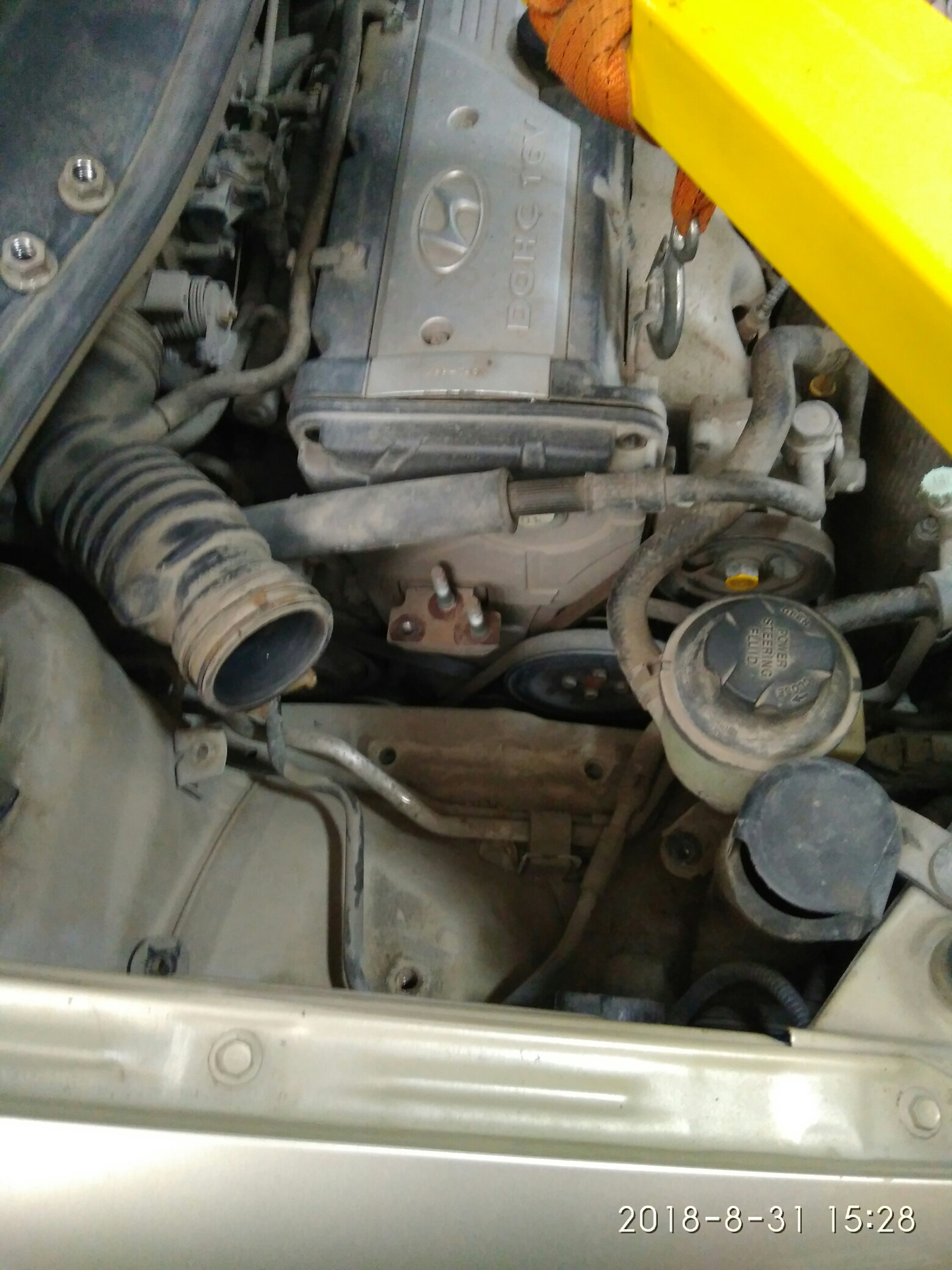 Правая опора двс — Hyundai Matrix, 1,6 л, 2008 года | своими руками ...