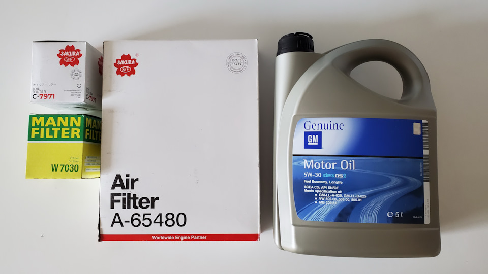 Плановая замена масла, масляного и воздушного фильтров. — Chevrolet ...