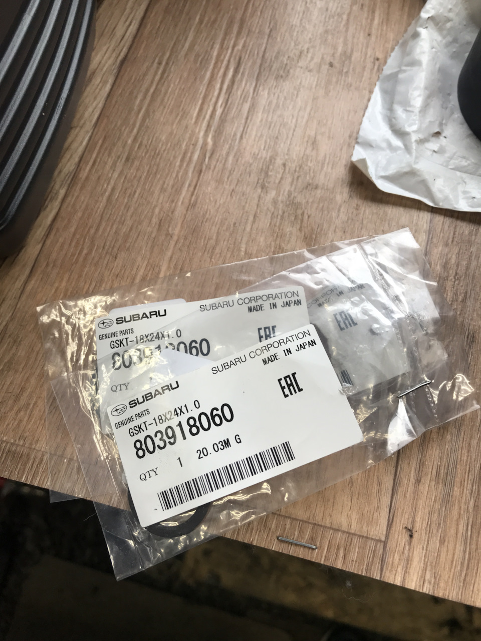 803918060 Прокладка SUBARU | Запчасти на DRIVE2