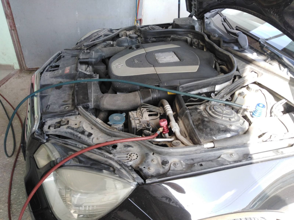 Плановое обслуживание кондиционера. Заправка климат-контроля ...