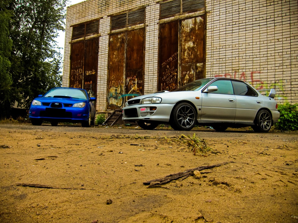 ФОТО STI: GC vs GD — Subaru Impreza WRX STI (GC), 2 л, 1996 года ...