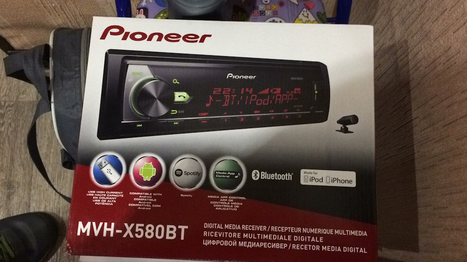 Pioneer 580bt — Mitsubishi Lancer X, 1,8 л, 2008 года | автозвук | DRIVE2