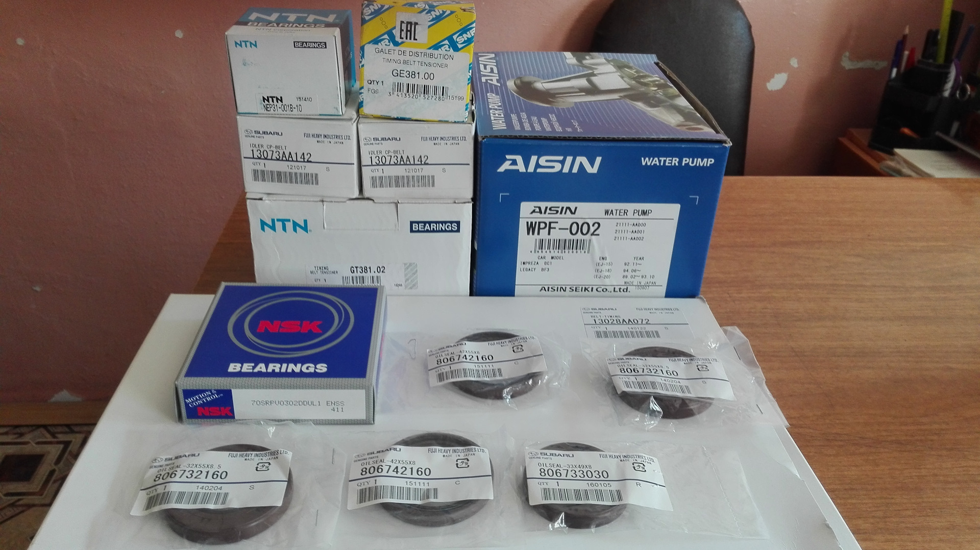 ТО-200 ГРМ замена ремня и остального. — Subaru Impreza (GD, GG), 2 л., 2002 года | плановое ТО ...