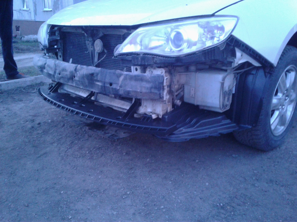 Теперь, как все) Новый бампер и решётка. — Subaru Impreza (GE/GH), 1,5 ...