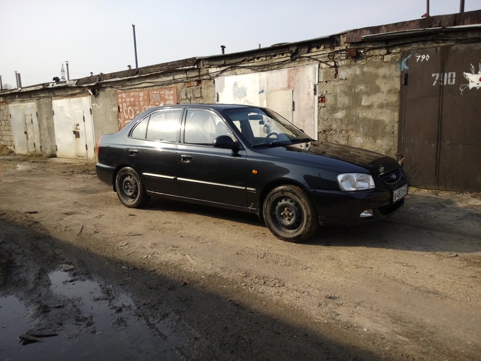 Новые фотки на берегу Волги — Hyundai Accent (2G), 1,5 л, 2007 года ...