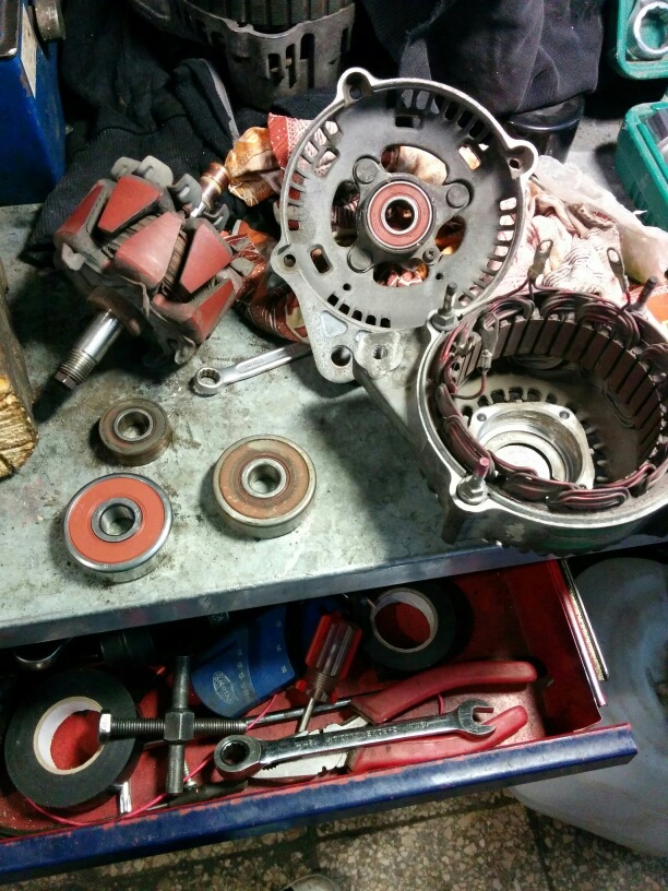 Форсунки, генератор, дроссель. — Toyota Carib (95), 1,6 л, 1993 года ...