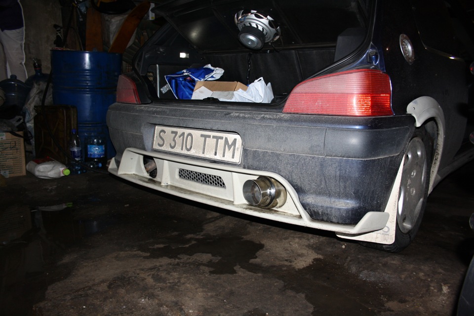 Стайл заднего бампера — Peugeot 106, 1,6 л, 1999 года | тюнинг | DRIVE2