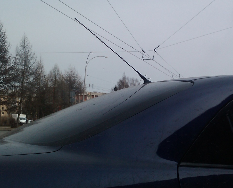 Поменял длинную антенну на короткую — Mitsubishi Lancer IX, 1,6 л, 2005 ...
