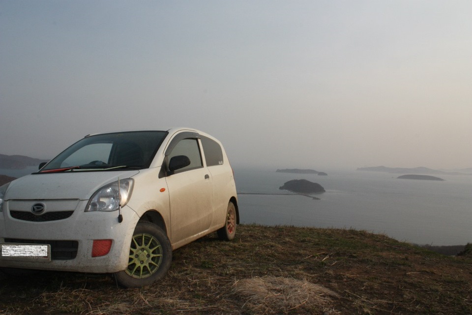 визит на о. Русский — Daihatsu Mira (L275/L285), 0,7 л, 2008 года | покатушки | DRIVE2