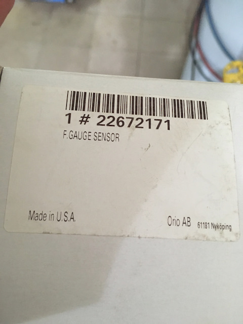 22672171 Датчик уровня топлива GM | Запчасти на DRIVE2