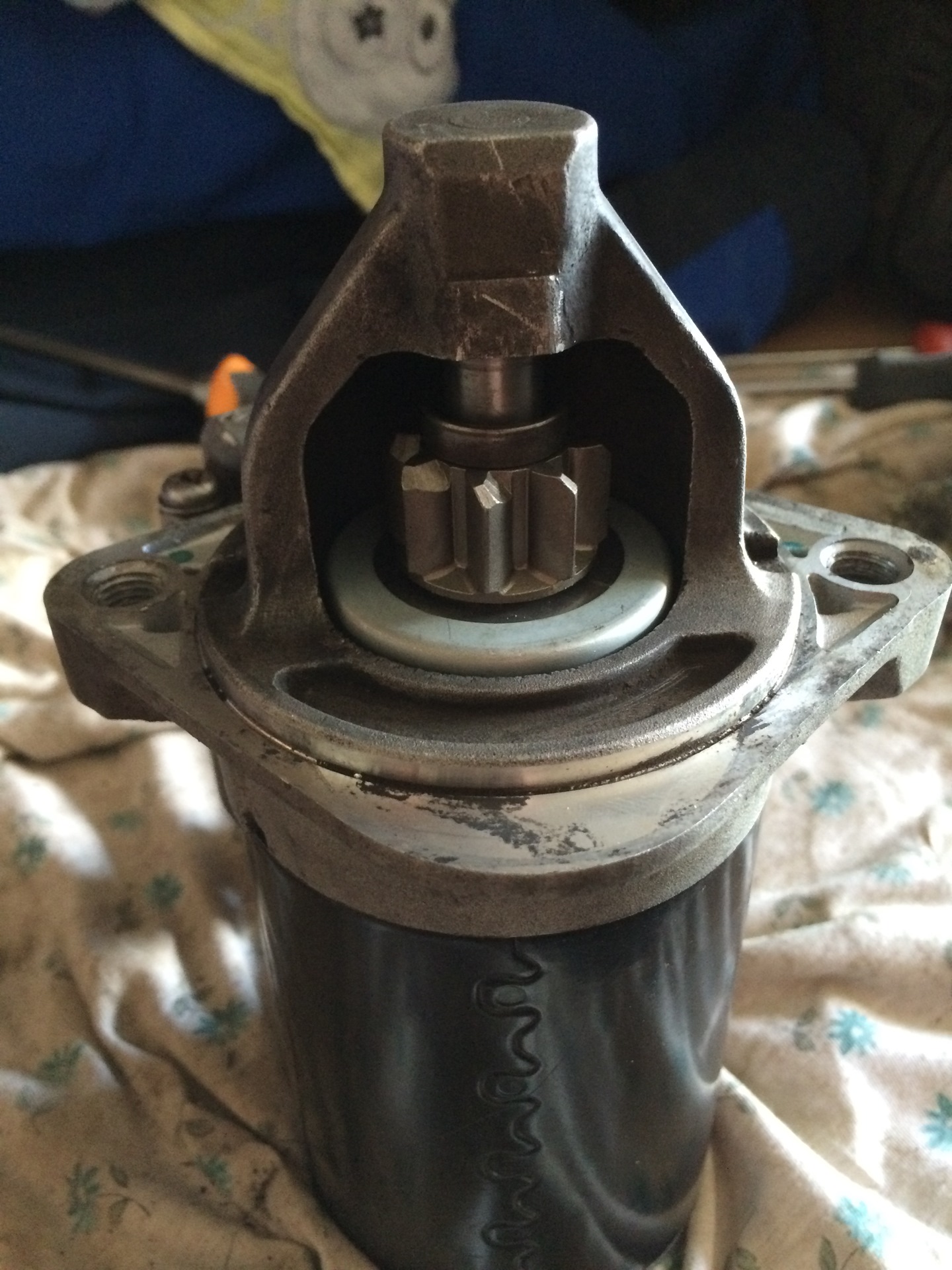 Замена бендикса стартера на J4 — Hyundai Elantra (4G), 1,6 л, 2008 года ...