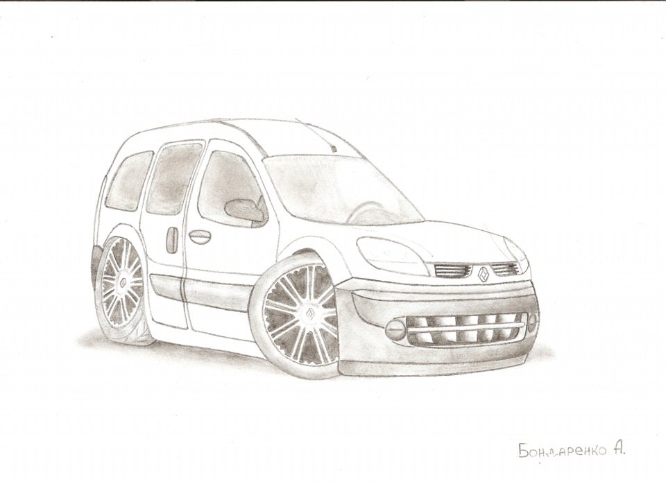 продолжение Cartoon Cars — Renault Kangoo (1G), 1,5 л, 2005 года ...