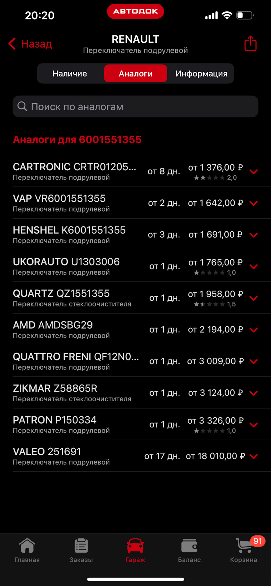 Ревизия переключателя дворников. — Renault Logan (1G), 1,4 л, 2014 года ...