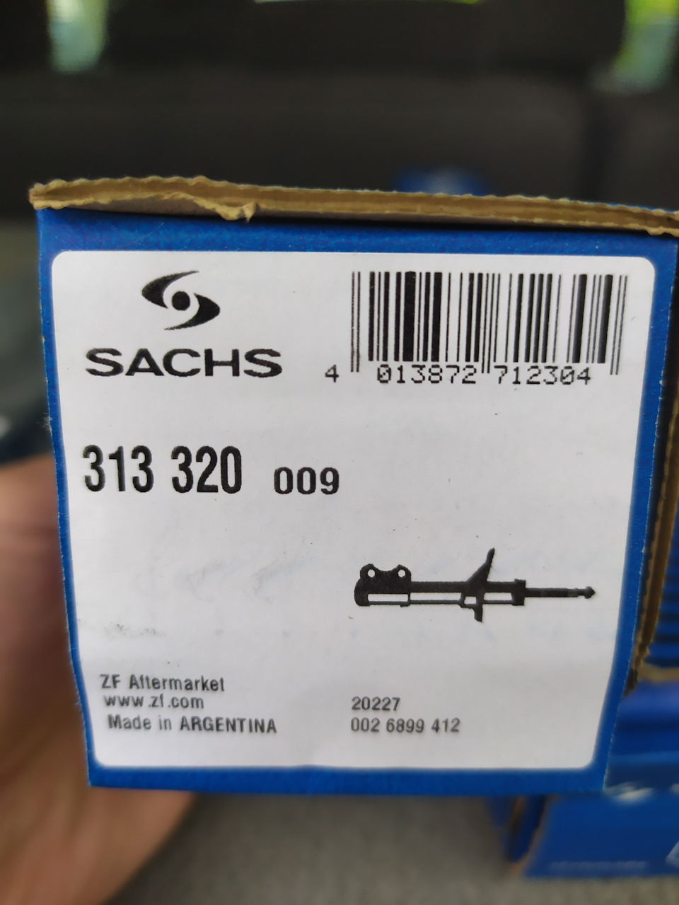 313320 Амортизатор для VW SACHS | Запчасти на DRIVE2
