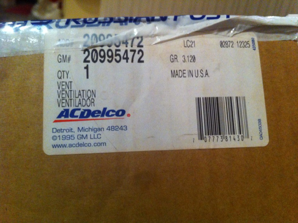 20995472 Соленоид General Motors GM | Запчасти на DRIVE2