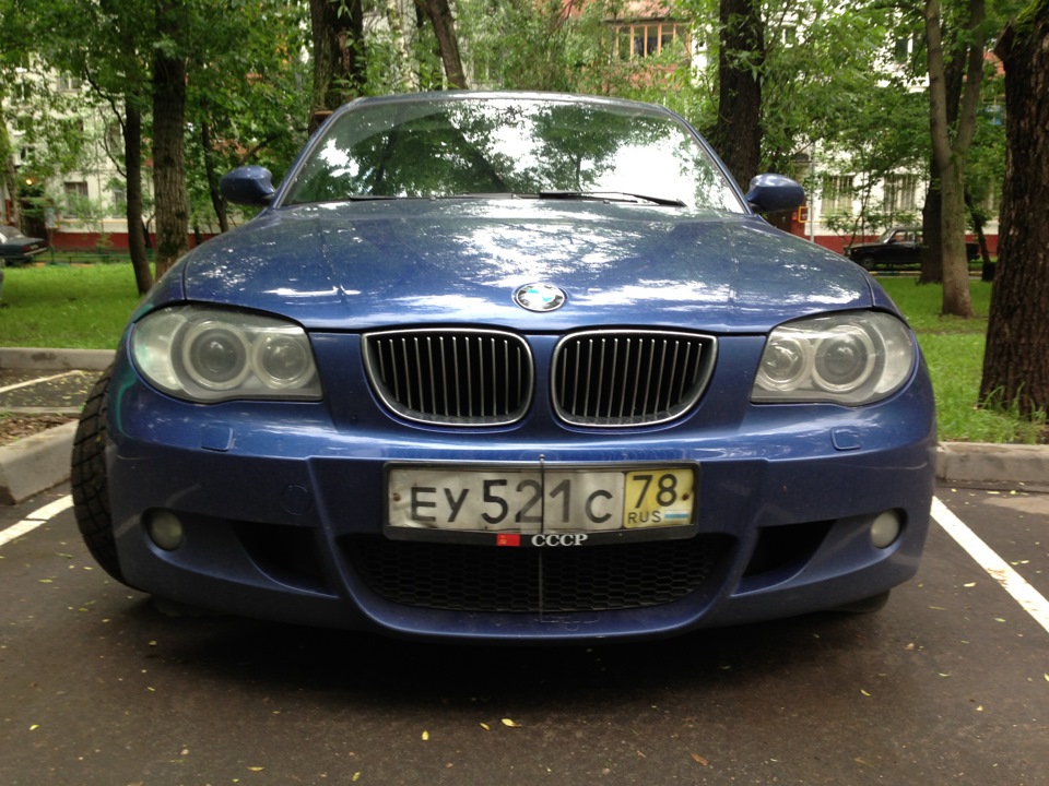 Рамка для номера "СССР", да, я там родился. . — BMW 1 series (E81/E87 ...