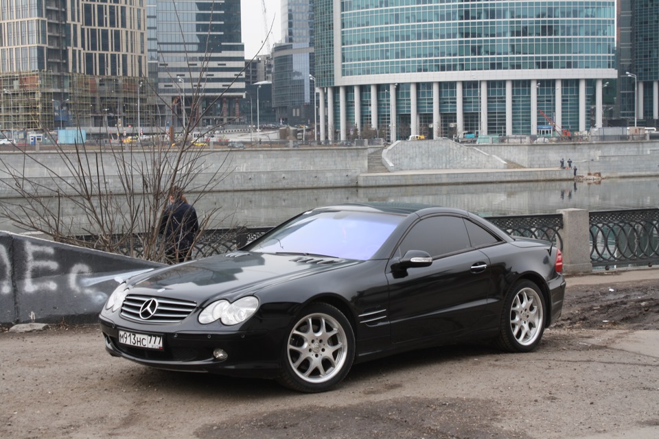 Как и обещал-фотографии на новых дисках — Mercedes-Benz SL-Class (R230), 5 л, 2002 года ...