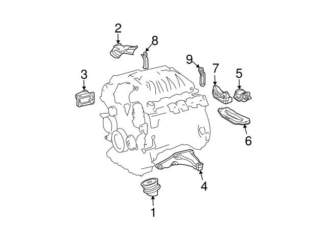 A2112400517 Подушка двигателя Опора двигателя Mercedes | Запчасти на DRIVE2