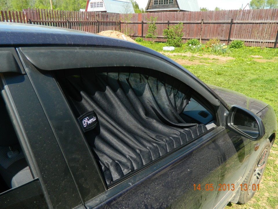Шторки от посторонних глаз — Hyundai Elantra (3G), 1,6 л, 2005 года ...