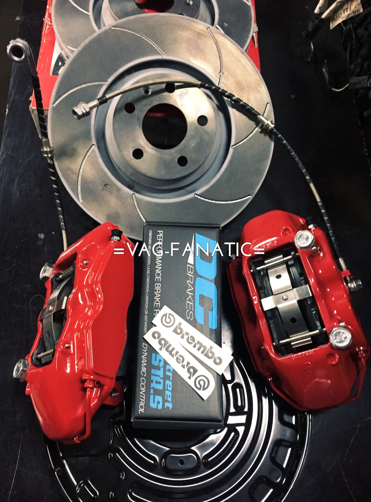 SWAP/// передних тормозов BREMBO 4pot 40/40 OCTAVIA A7 MQB — =VAG-LIQUID= на DRIVE2