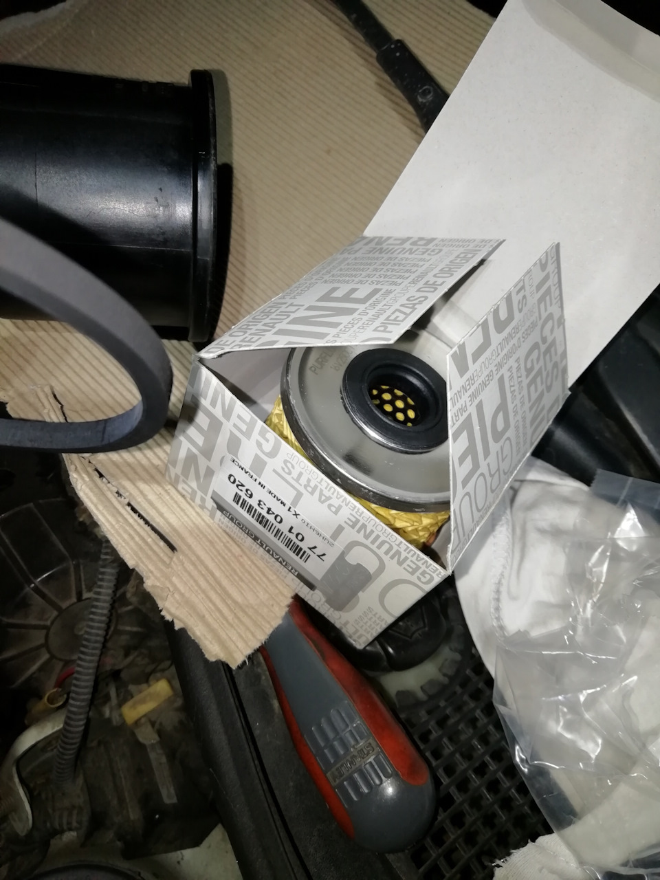 7701043620 Фильтр топливный RENAULT | Запчасти на DRIVE2