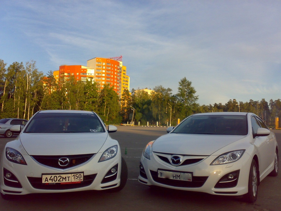 встреча с собратом=) — Mazda 6 (2G) GH, 1,8 л, 2011 года | просто так ...