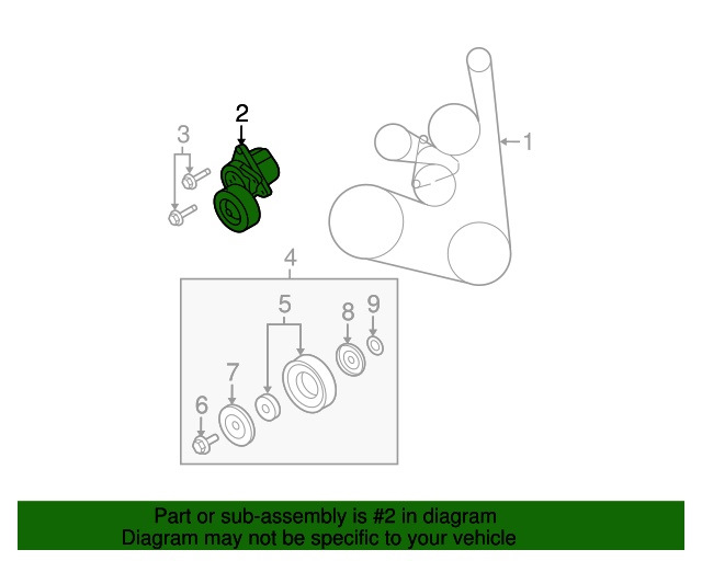 11955JA00A Ролик натяжной/обводной NISSAN INFINITI | Запчасти на DRIVE2