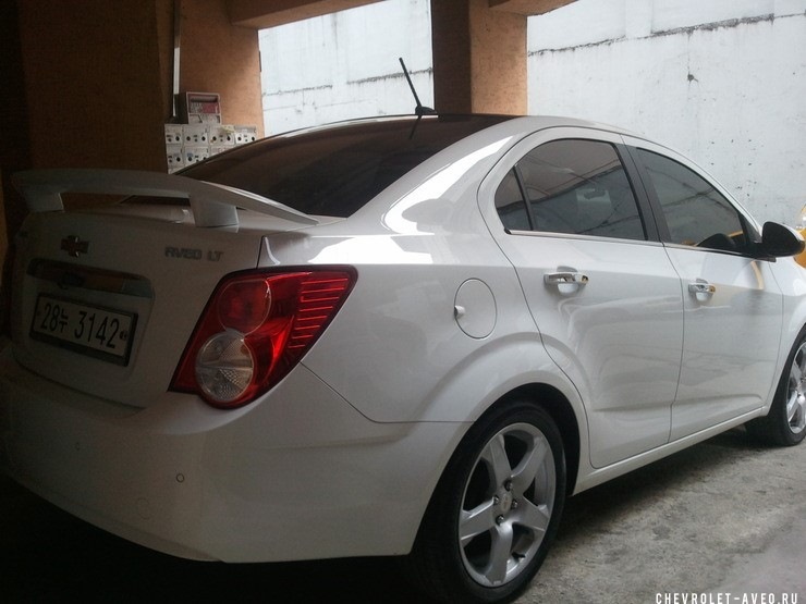Спойлер) на седан. — Chevrolet Aveo Sedan (2G), 1,6 л, 2012 года ...