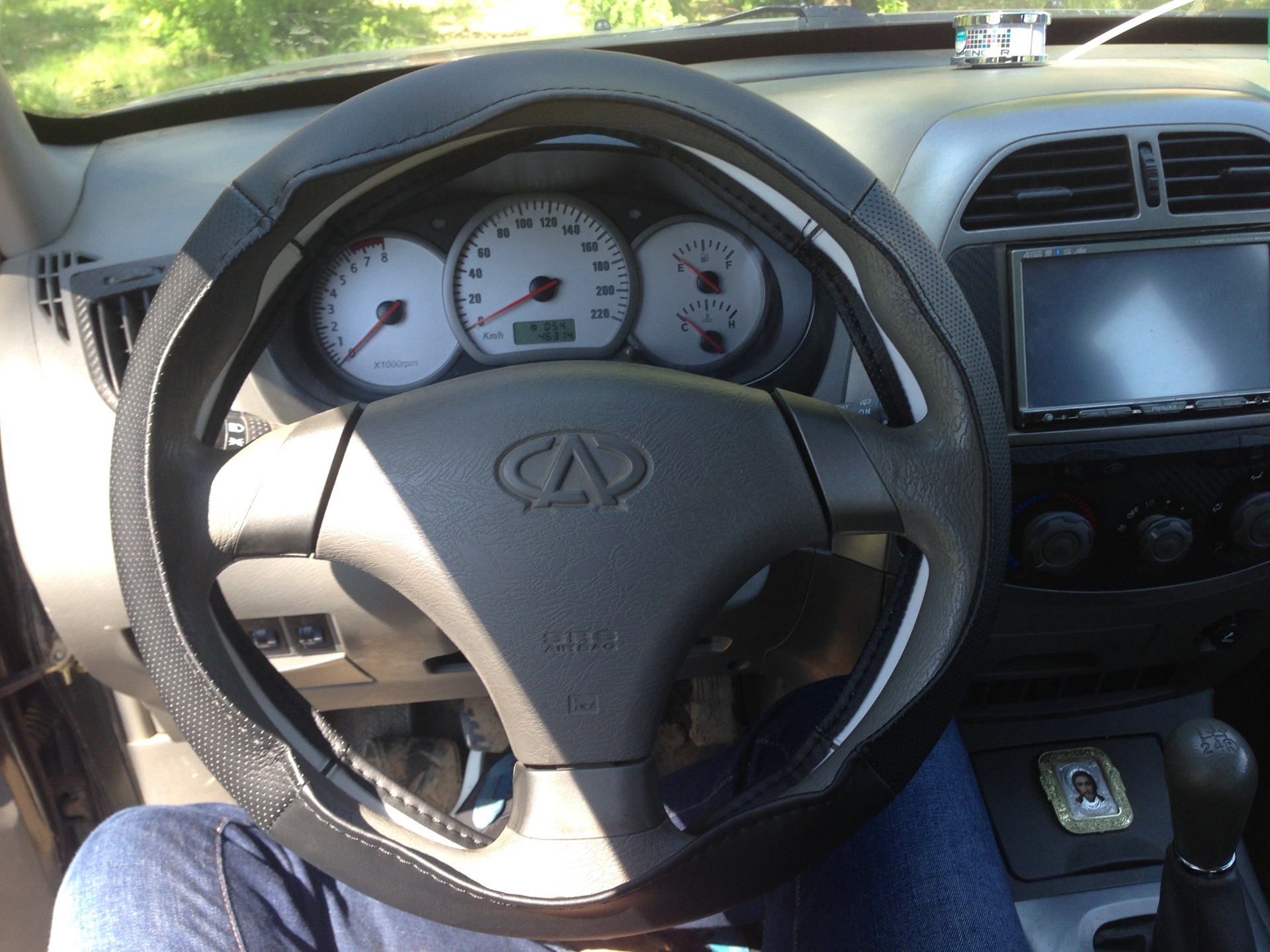 Руль в кожзам — ТагАЗ Vortex Tingo, 1,8 л, 2011 года | тюнинг | DRIVE2