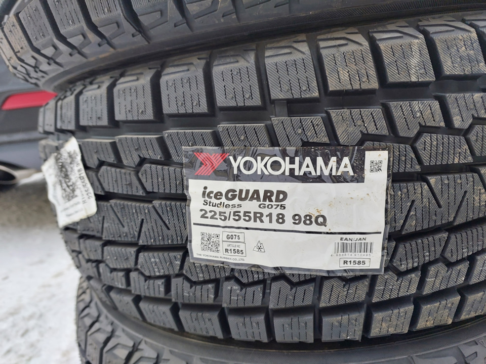 Yokohama iceGuard G075 225/55/18 — Haval Jolion, 1,5 л, 2023 года | шины | DRIVE2