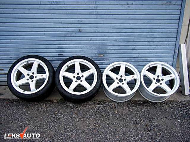 Bee Racing B5 (Bee*R) R18, 9.5JJ +25 — Nissan Stagea (M35), 2,5 л, 2002 ...