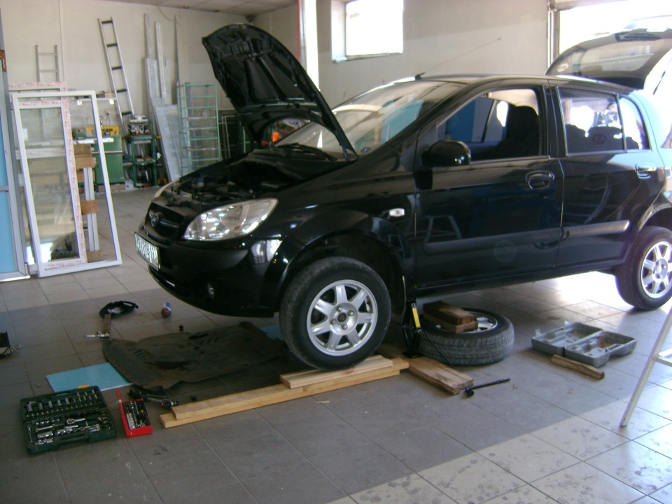 ГРМ, ремни, Масло. — Hyundai Getz, 1,4 л, 2008 года | плановое ТО | DRIVE2