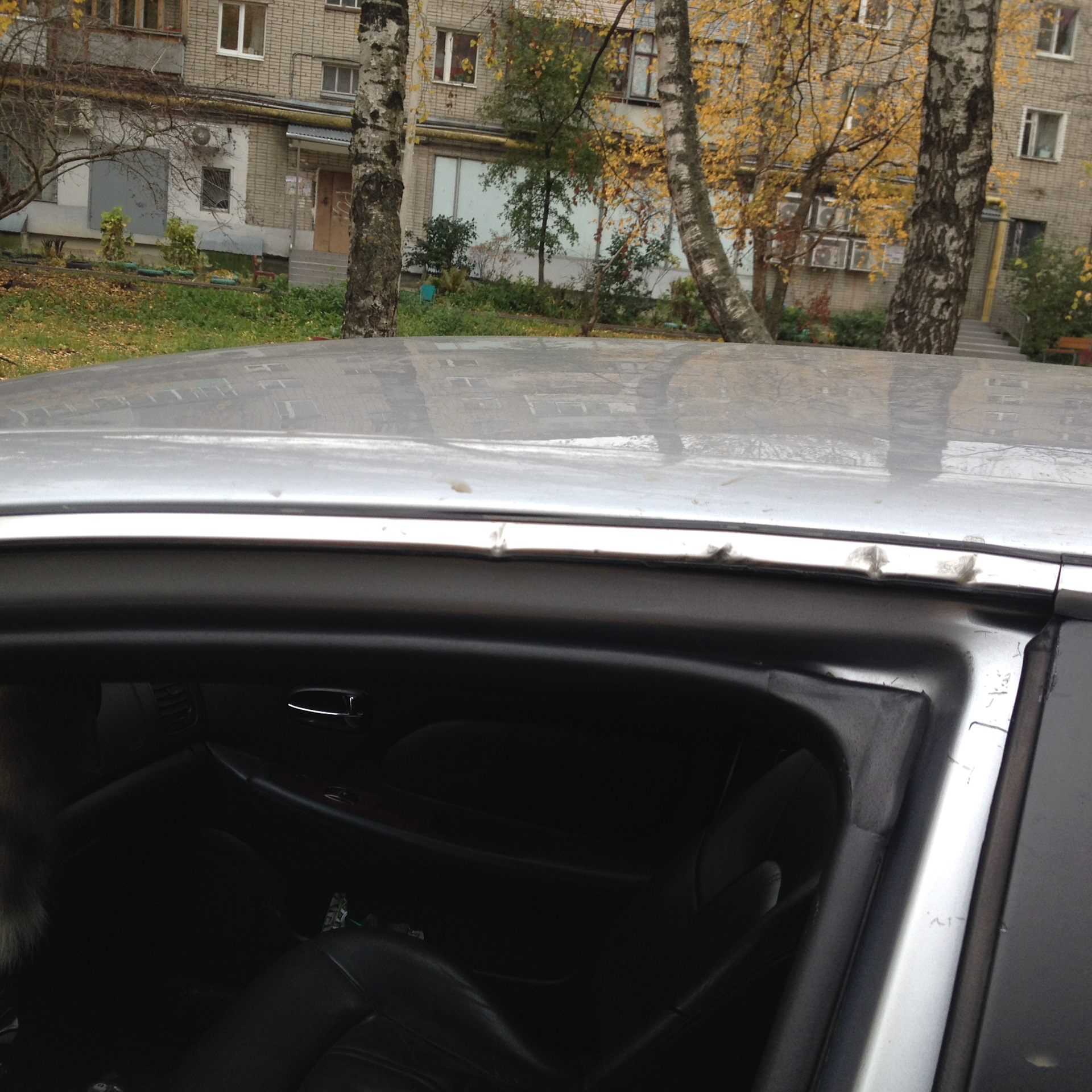 Замена молдинга над дверью — Hyundai Sonata IV (EF), 2 л, 2008 года ...