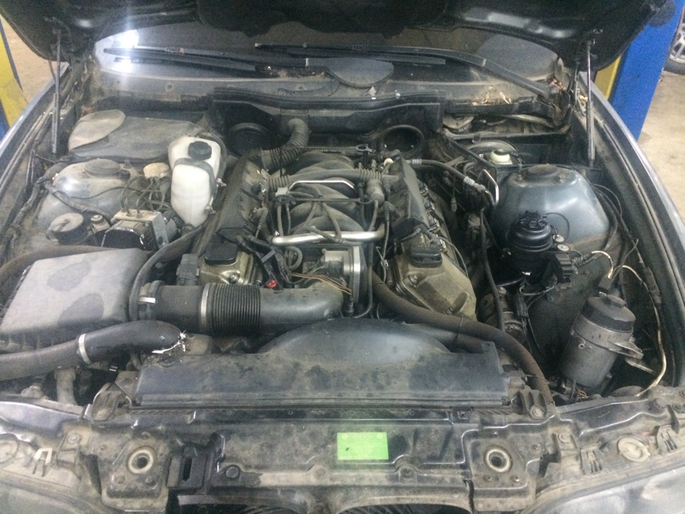 Разборка родного двигателя M62B44 — BMW 5 series Touring (E39), 4,6 л ...